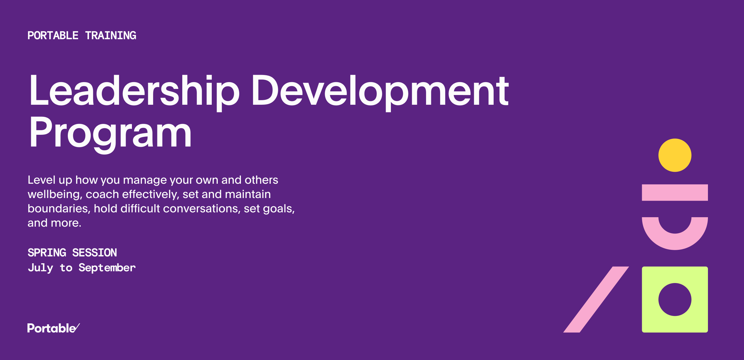 Leadership Development training with Portable | Portable